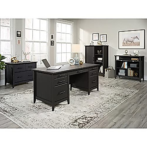 Sauder® Summit Station 66"W Executive Desk, Raven Oak