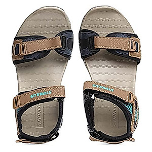Paragon Stimulus Men/Women's Adjustable Strap with Arch Support Sandals (Beige, numeric_8)