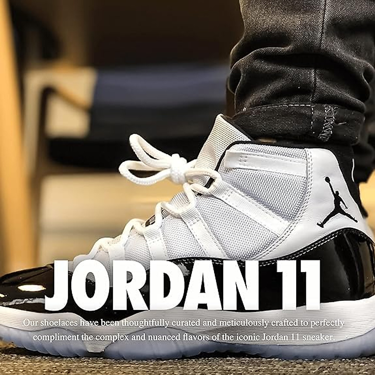 Proof Culture Premium Jordan 11 Laces - Oval Thick Shoe Laces for Sports and Gym - Round Shoe Laces Replacement