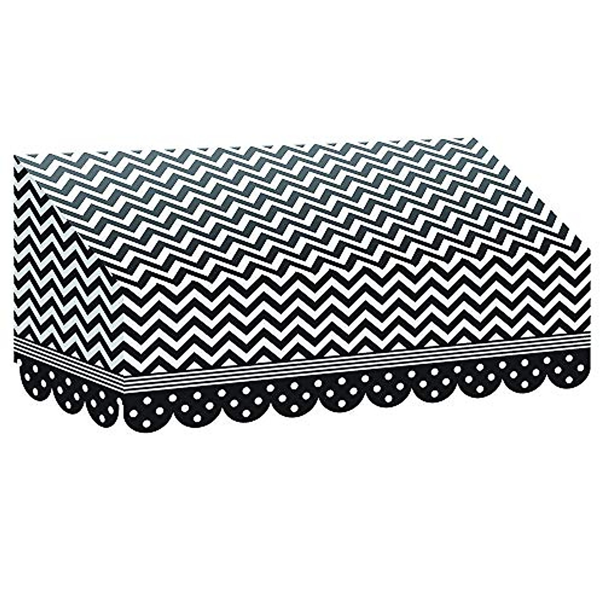Teacher Created Resources Black and White Chevrons and Dots Awning (77164)