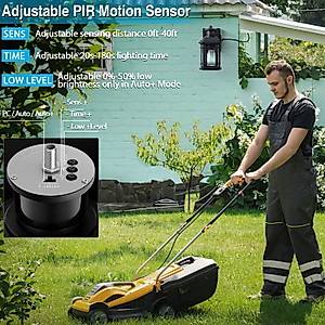 VDKK Porch Lights with GFCI Outlet, 3 Lighting Modes Motion Sensor Wall Light for House, Waterproof Aluminum Anti-Rust Dusk to Dawn Outside Exterior Light Fixture for Garge Doorway (Not Included Bulb)