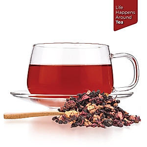 Tealyra - Grandma's Garden Berry - Fruit Tea Blend - Hibiscus and Berries Based Herbal Loose Leaf Tea - Vitamines Rich - Caffeine-Free - Hot and Iced Tea - 110g (4-ounce)