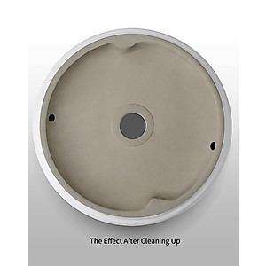 Bathroom Vessel Sink - SENTANI 14.4" Round Modern Above Counter Bathroom Sink - Porcelain Ceramic Vessel Vanity Sink Art Bowl Basin - Matte White