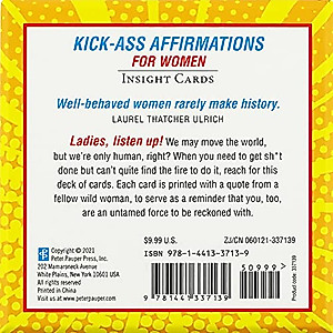 Kick-Ass Affirmations for Women Insight Cards (Deck of 50 Empowering Inspirational Cards)
