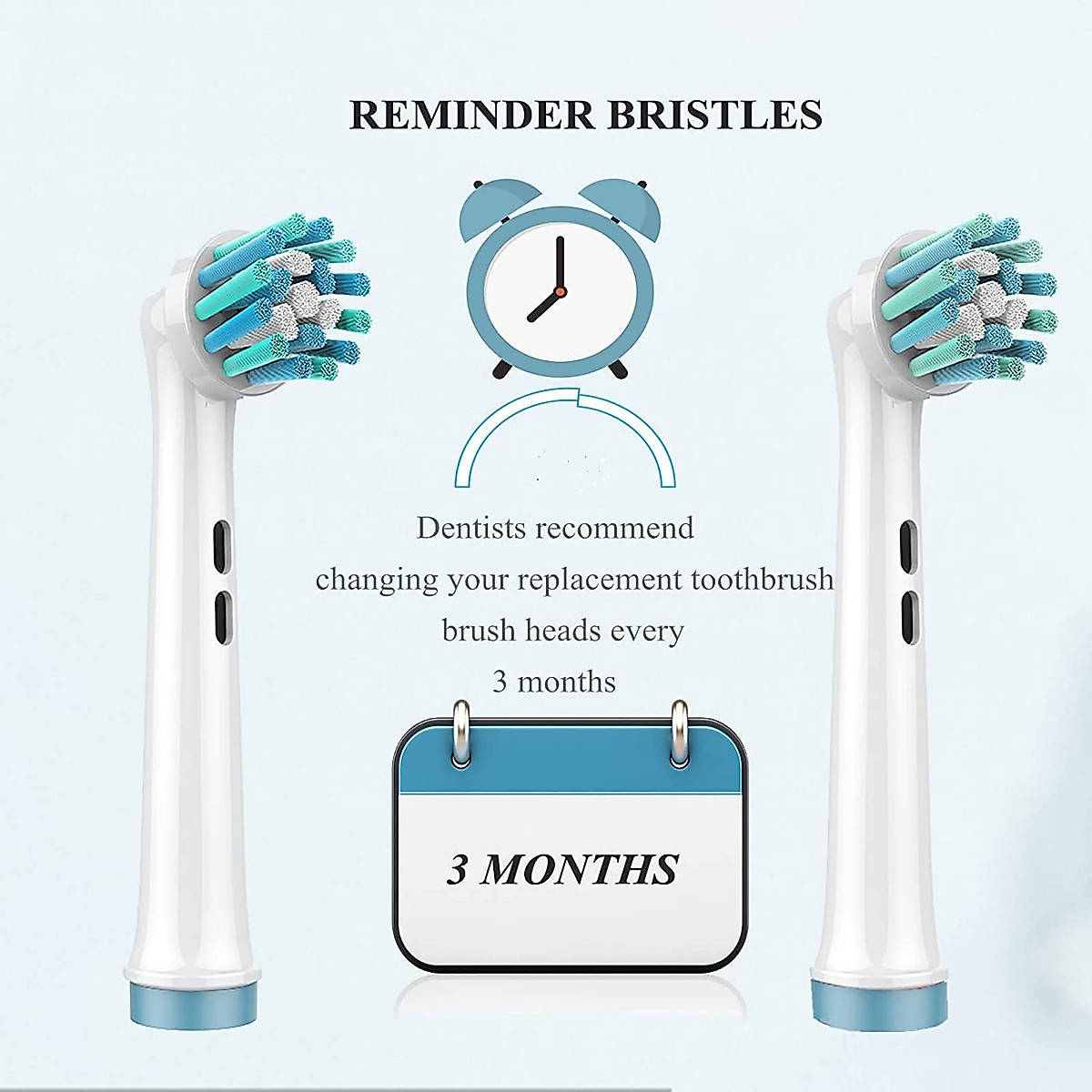 Replacement Brush Heads Compatible with Oral B,8 Pack Electric Toothbrush Heads Cross Action for Oral-b 7000/Pro 1000/9600/500/3000/8000 and More
