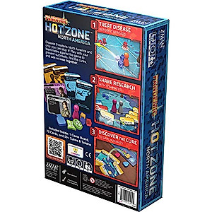 Pandemic Hot Zone: North America Board Game - Unite to Save The Continent! Cooperative Strategy Game for Kids and Adults, Ages 8+, 2-4 Players, 30 Minute Playtime, Made by Z-Man Games