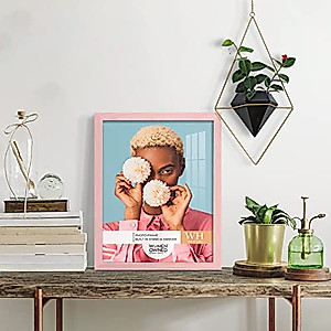 Renditions Gallery 11x14 inch Picture Frame Sunset Pink Wood Grain Frame, High-end Modern Style, Made of Solid Wood and High Definition Glass for Wall and Tabletop Photo Display