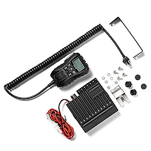 Radioddity CS-47 Small CB Radio, AM/FM, 40-Channel, One Hander Microhone Built-in Speaker Noise Reduction, Large 7-Color Backlit LCD Display, VOX, RF Gain Long-Range for Offroad, Trucker, Backcountry