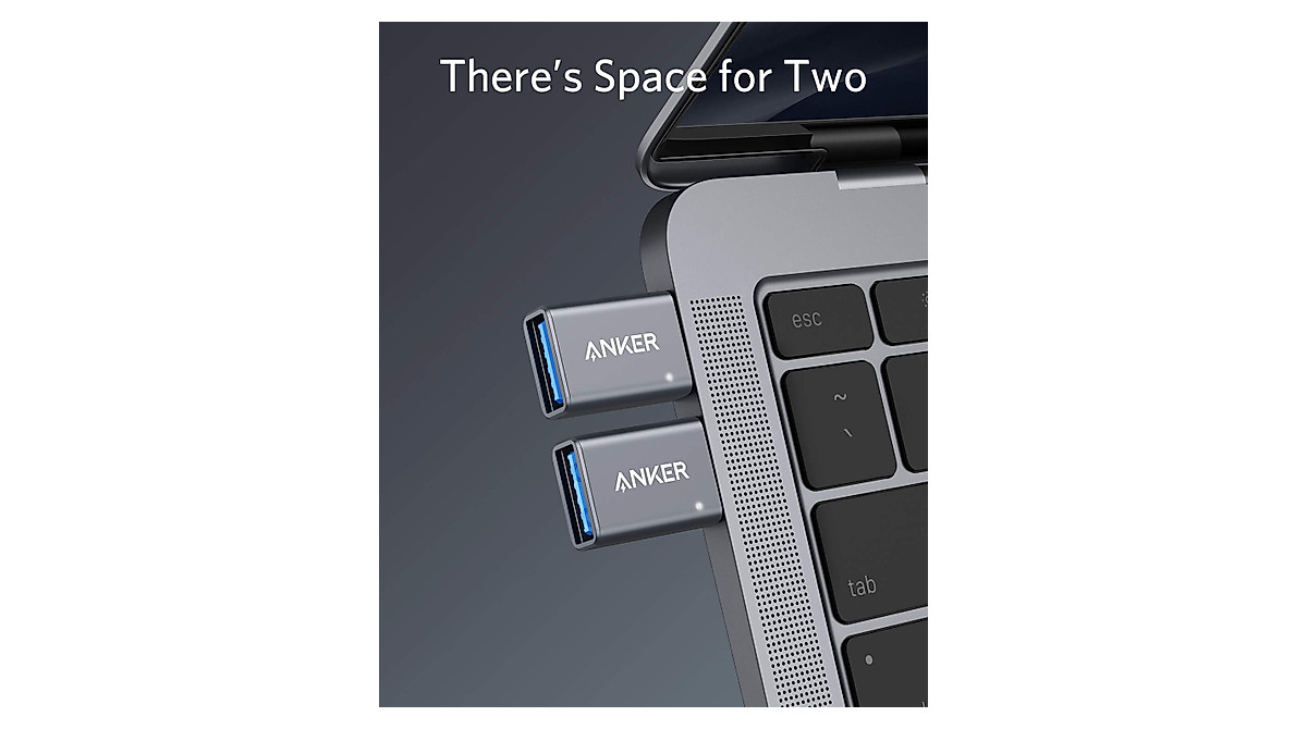 Anker USB C Adapter (2 Pack) - High-Speed Data & USB-A Connectivity