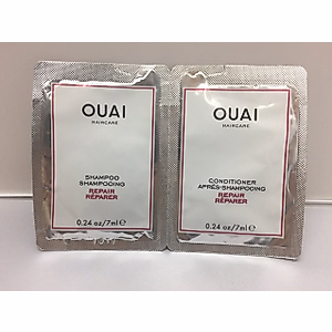 Ouai REPAIR Hair Shampoo and Conditioner Travel Duo 7mL 0.24oz, Pack of 12