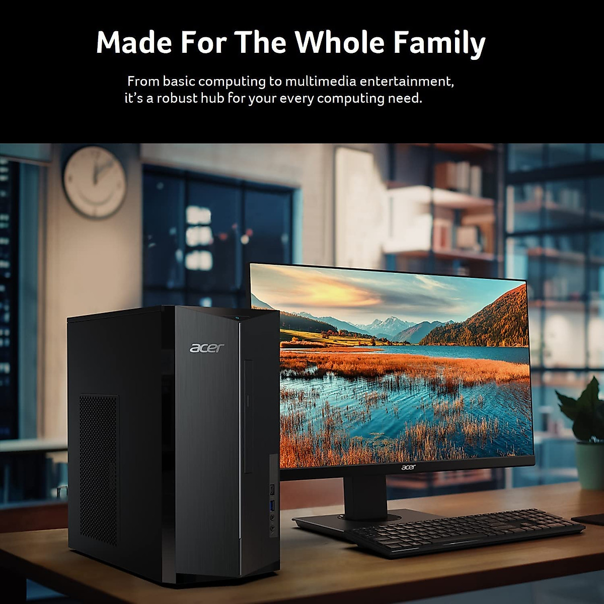 Acer [Windows 11 Pro] 2022 Aspire TC-1760-UA92 Desktop,12th Gen Intel Core i5-12400,16GB RAM |1TB SSD, 8X DVD-RW,802.11ax Wi-Fi 6, Bluetooth 5.2,Windows 11 Pro