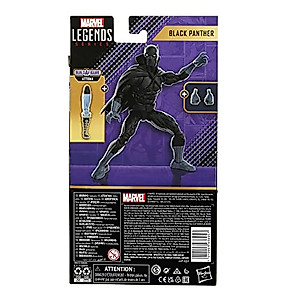 Marvel Legends Series Classic Comics Black Panther 6-inch Action Figure Toy, 2 Accessories, 1 Build-A-Figure Part