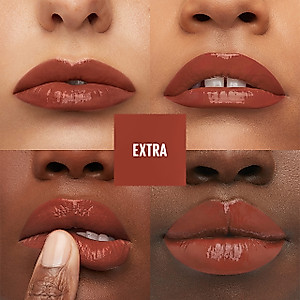 Maybelline Super Stay Vinyl Ink Longwear No-Budge Liquid Lipcolor Makeup, Highly Pigmented Color and Instant Shine, Extra, Red Lipstick, 0.14 fl oz, 1 Count