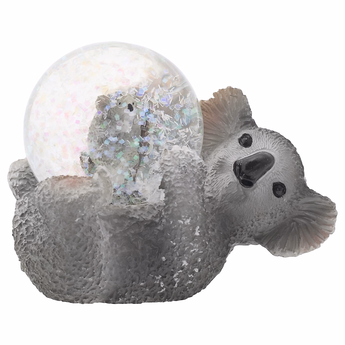 Elanze Designs Mommy Koala and Joey Baby Magical Whimsical Tabletop Dresser Nightstand Figurine Miniature 45MM Sturdy Polyresin Glitter Water Snow Globe Decoration