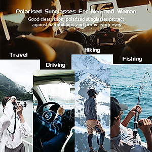 phikttu Polarized Aviator Sunglasses for Women- UV400 Protection Lens and Lightweight Metal Frame