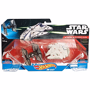 Hot Wheels Star Wars: The Force Awakens First Order TIE Fighter vs. Millennium Falcon Starship 2-Pack