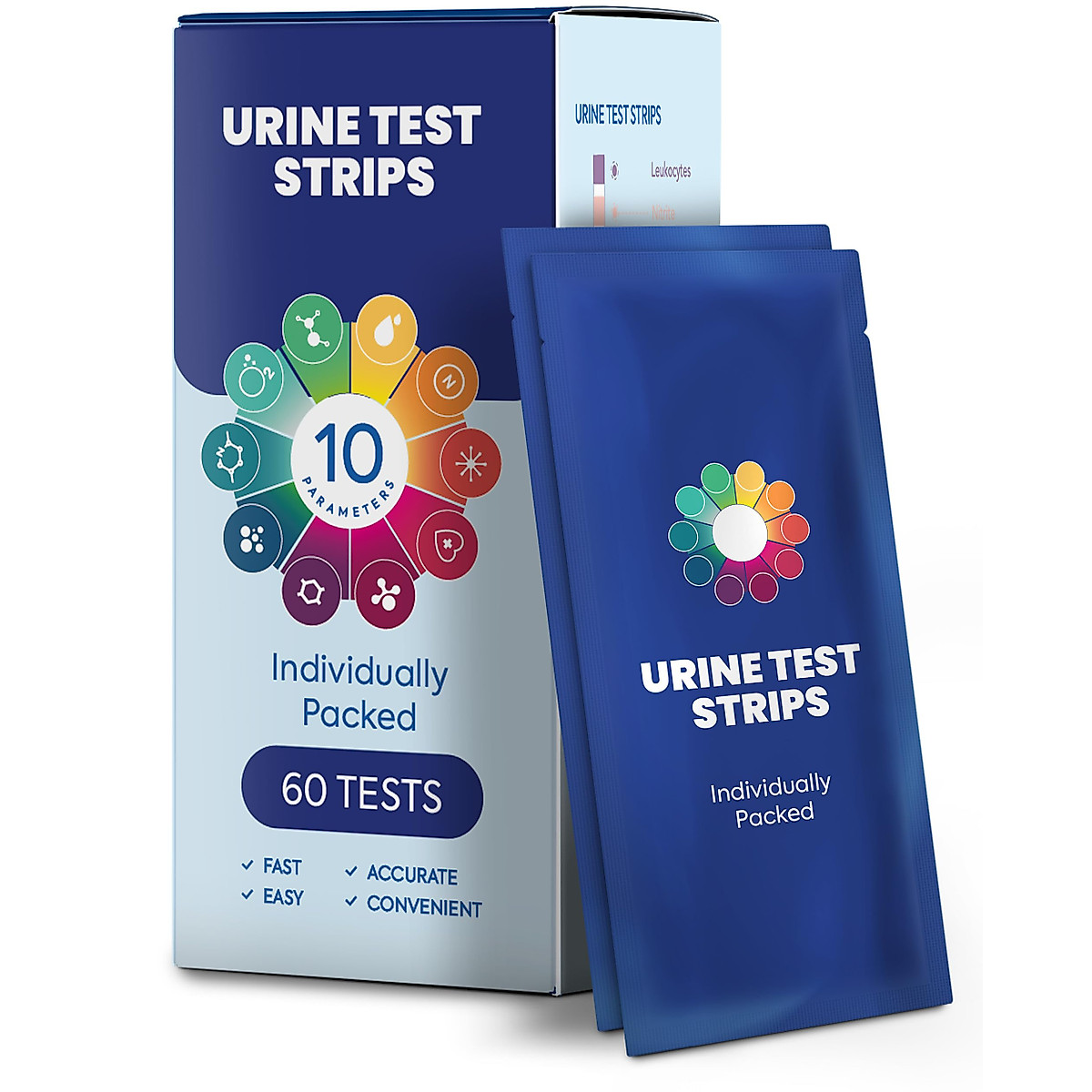 Wellness Urine Test Strips for UTI, Ketone and More (60 Pack)
