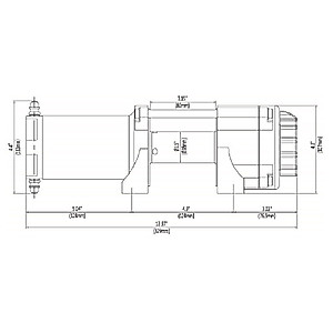KFI Products SE35 ATV Stealth Winch Kit - 3500 lb. Capacity , Black