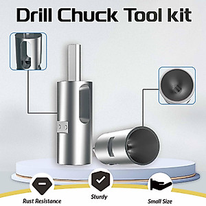 [2 Pack] Twist Ties Tool for 11 Gauge Drill Chuck,Efficient Wire Knotting 11 Gauge Electrical Drill Twister,Stainless Steel Drill Truck Twist Ties Tool for Fixing Chain Link Fence and Loop Fences