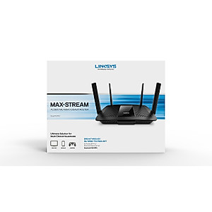 Linksys AC2600 4 x 4 MU-MIMO Dual-Band Gigabit Router with USB 3.0 and eSATA (EA8500)
