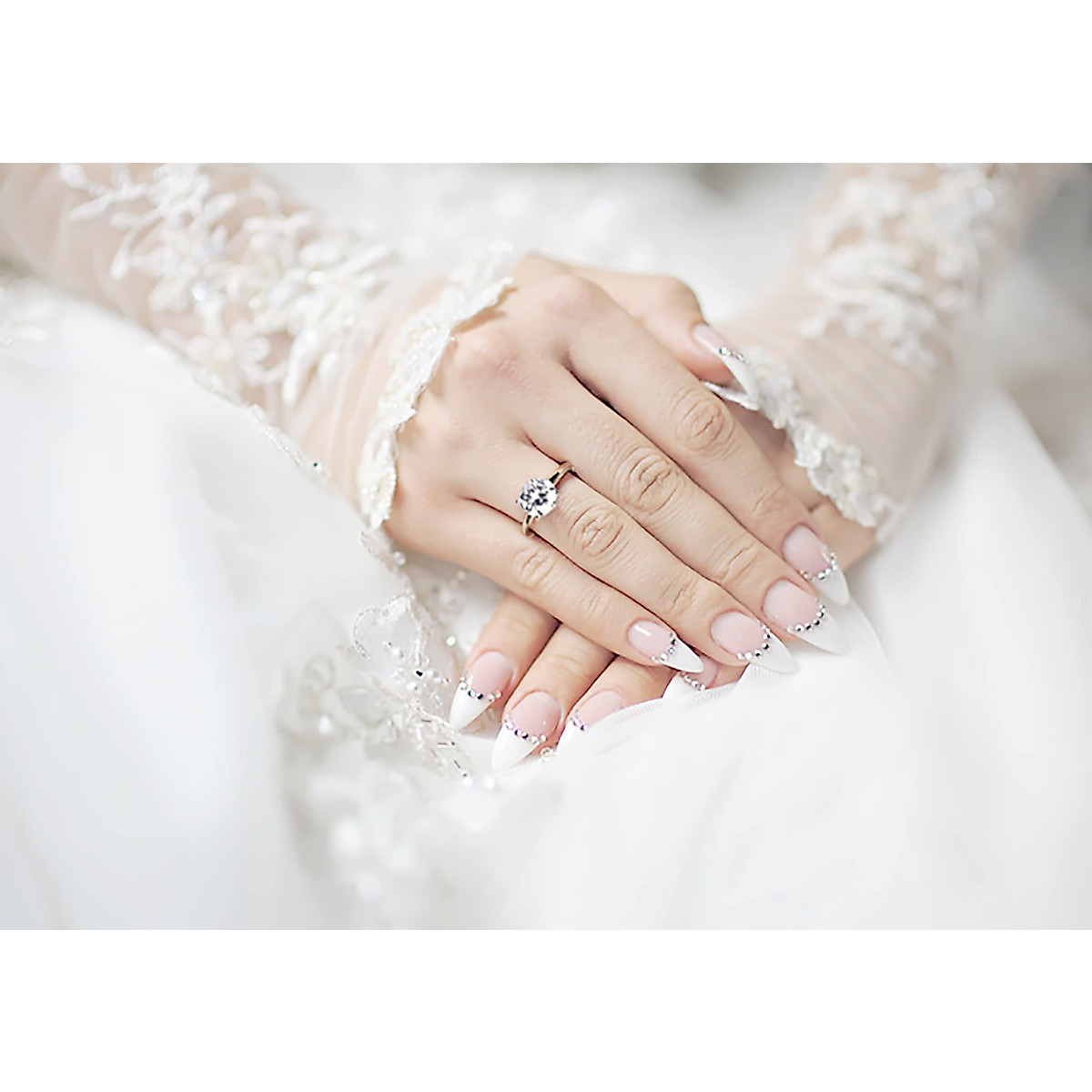 Bcughia CZ Engagement Rings for Women, Promise Rings for Women Cubic Zirconia Sterling Silver Round Zircon with 4 Claws Christmas Ring for Woman