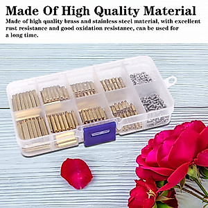 Csdtylh 400Pcs M2 Motherboard Standoffs&Screws&Nuts Kit, Hex Male-Female Brass Spacer Standoffs, Laptop Screws for DIY Computer Build, Electronic Projects, Raspberry Pi, Circuit Board etc.