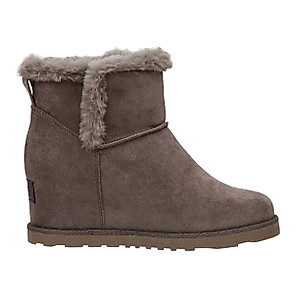 Dunes Women's Kleecey hidden wedge boot +Memory Foam & Wide Widths available TAUPE, 11