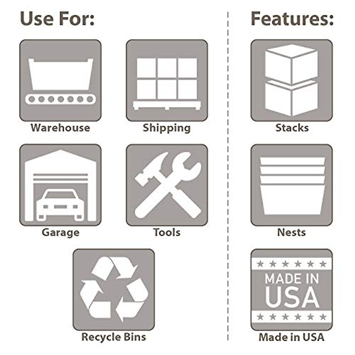 Akro-Mils 35230 Nest and Stack Plastic Storage Container and Distribution Tote, (23-1/2-Inch L x 19-1/2-Inch W x 13-Inch H), Red, (3-Pack)