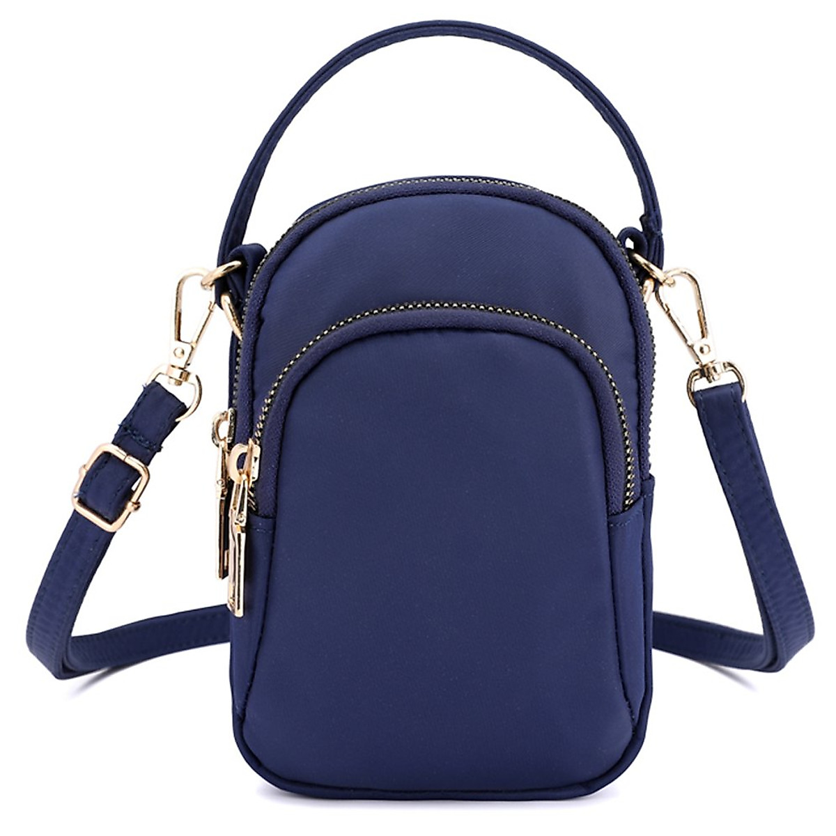 Collsants Nylon Small Crossbody Purse Smartphone Wallet Cell Phone Pouch For Women Girl (Black)