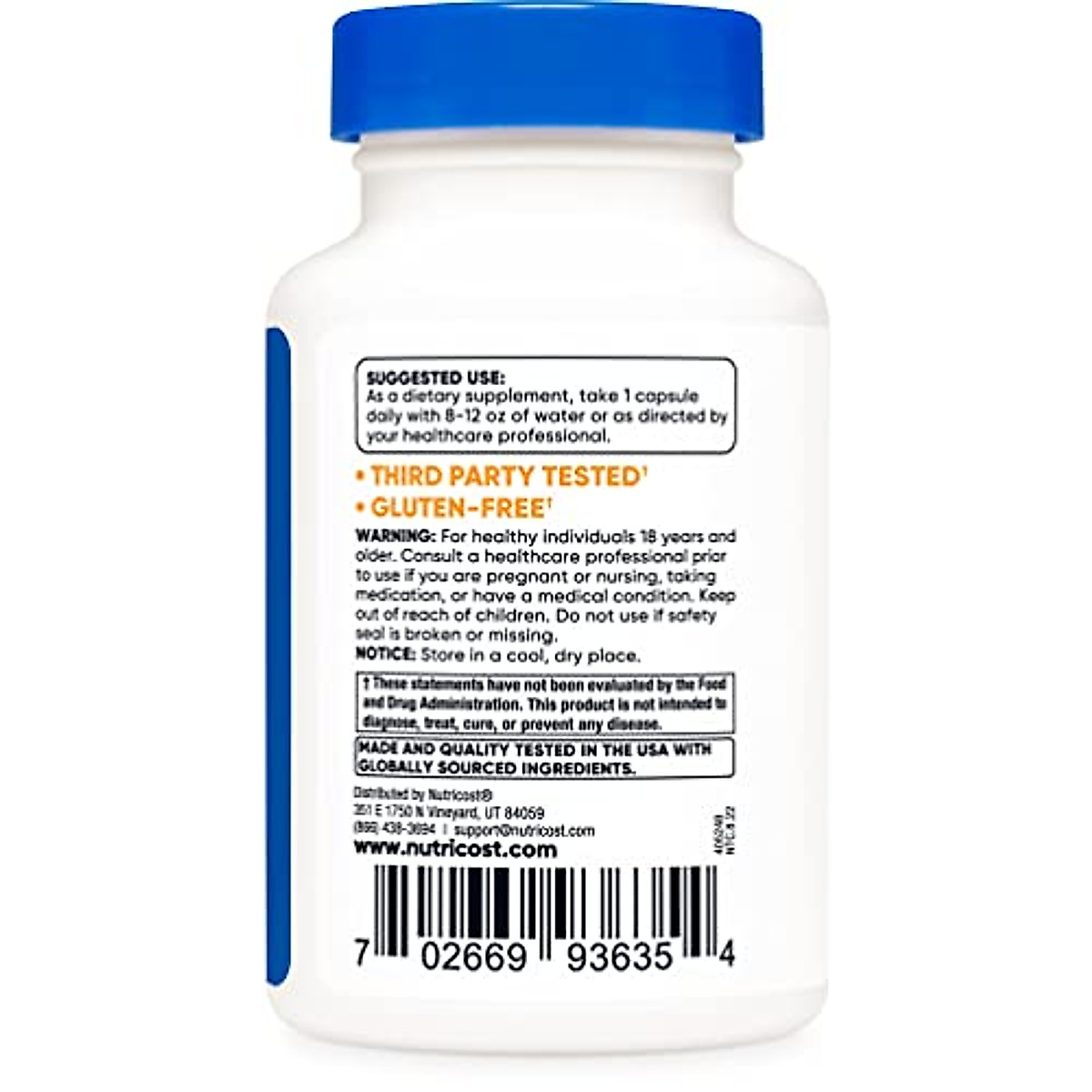 Nutricost KSM-66 Ashwagandha Root Extract 600mg, 60 Veggie Caps - 5% Withanolides - with BioPerine - Full-Spectrum Root Extract