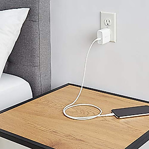 Amazon Basics 65W One-Port GaN USB-C Wall Charger with Power Delivery PD for Laptops,Tablets & Phones (iPhone 15/14/13/12/11/X, iPad, MacPro, Samsung, and more), non-PPS, White