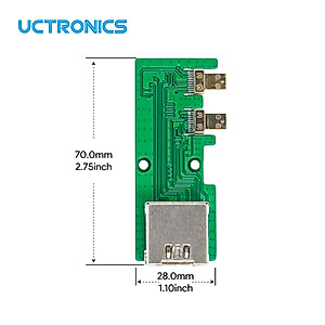 UCTRONICS 4 Pack Micro HDMI to HDMI Adapter Boards for Raspberry Pi 4 Model B