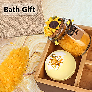 Get Well Soon Gifts - Sunflower Gifts Sending You Sunshine - Birthday Gifts for Women, Mom, Best Friend Care Package - Feel better gifts for Sick Friends after Surgery Thinking of You Gifts