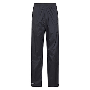 Mountain Warehouse Pakka Mens Waterproof Rain Over Pants - Breathable Black Large