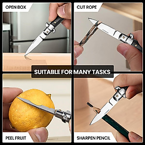 FUNBRO Small Pocket Knife, Cool Folding Knives Box Cutter, Mini EDC Knife with Unique Design, Little Tiny Knives for Every Day Carry, Small Gift for Women Men