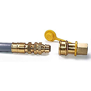 DOZYANT 15 Foot 3/4inch ID Natural Gas Hose with Quick Connect/Disconnect Fittings for Generator, Construction Heaters and More NG/Propane Appliance