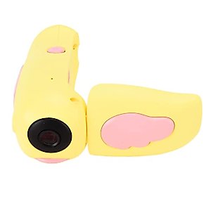 HD Digital Camera, 100° Viewing Angle 400mAh Battery Safe 2 Inch Screen Camera Cute for Boys for Toy for Gift for Girls(yellow)