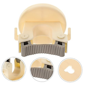 SHOWERORO 2pcs Mop Rack Bathroom Broom Mop Hook Utensil Adhesive Holder Mop Holder Tableware Hook Kitchen Hanging Hook Holder Bathroom Storage Rack Storage Shelves Mop Organizer White