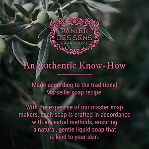 Panier des Sens - Liquid Hand Soap - Rose Hand Wash - French Marseille Moisturizing Hand Soap with Coconut Oil - Refillable Kitchen & Bathroom Hand Soap - 97% Natural Ingredients -16.9 Fl.oz