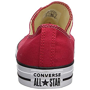 Converse Low TOP RED Chuck Taylor Sneakers, Red, 11 Women/9 Men