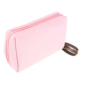 Kososuru Small Makeup Bag, Portable Waterproof Cosmetic Bag Travel Makeup Pouch for Women (Pink, Square)