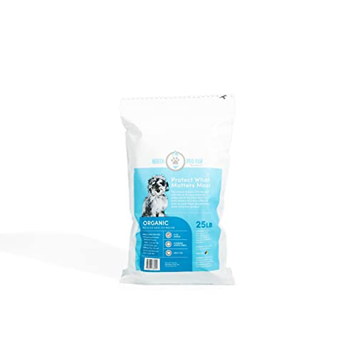 Northern Salt North Pro Paw Sub Zero Deicer 25 lb Resealable Ice Melt Bag Pet Friendly Ice Melt, Kid Safe Deicer, Organic Ice Melt Safe for Dogs & Paws, Pet Safe, Works Fast on Driveways & Sidewalks