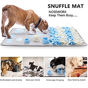 Fida Dog Snuffle Mat for Small Medium Large Breed, Puppy Treat Feeding Mat for Foraging, Training Mats Pet Activity/Toy/Play Mat, Machine Washable- Perfect for Stress Release,