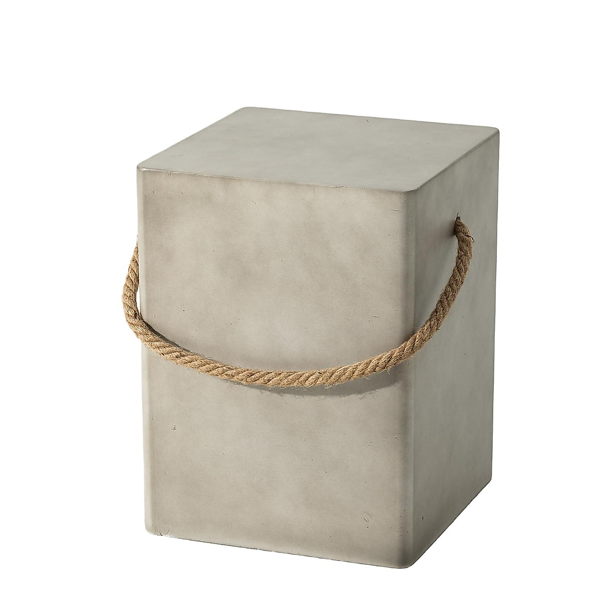 Koncemel Outdoor Side Table,Rectangular MgO End Table,Accent Coffee Table for Outdoor,Balcony,Living Room