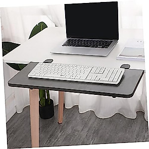 STOBOK 1 Set Foldable Bracket Keyboard Tray Keyboard Tray Track Wrist Rest Extension Bracket Foldable Keyboard Desktop Keyboard Table Trays for Eating Desktop Extension Board Bracket