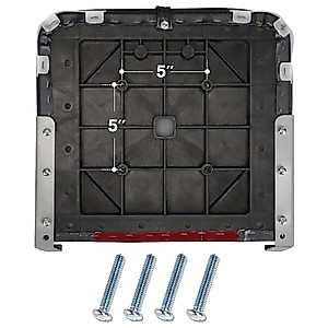 Leader Accessories A Pair of Low Back Folding Fishing Boat Seat (2 Seats) (Black/Red)