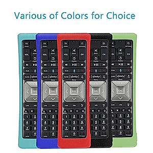 Protective Silicone Remote Case for XFinity Comcast XR11 Premium Voice Activated Cable TV Backlit Remote Control Shockproof Washable Skin-Friendly Remote Control Cover with Loop (Glow in Dark Blue)