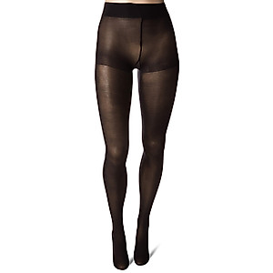 HUE womens Opaque With Control Top 2 Pack Tights, Black, US