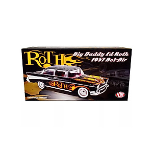 ModelToyCars 1957 Chevy Bel Air Hot Rod Big Daddy Ed Roth, Black - Acme A1807014-1/18 Scale Diecast Car