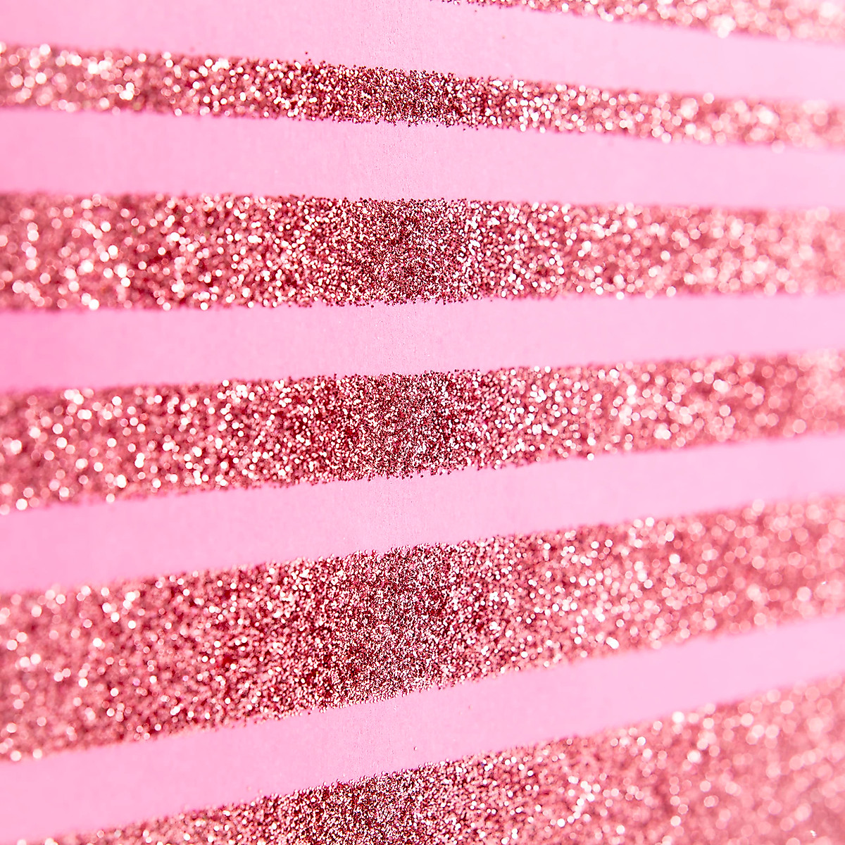 Hallmark 9" Medium Gift Bag with Tissue Paper (Pink Glitter Stripes) for Birthdays, Mothers Day, Baby Showers, Easter, Bridal Showers or Any Occasion